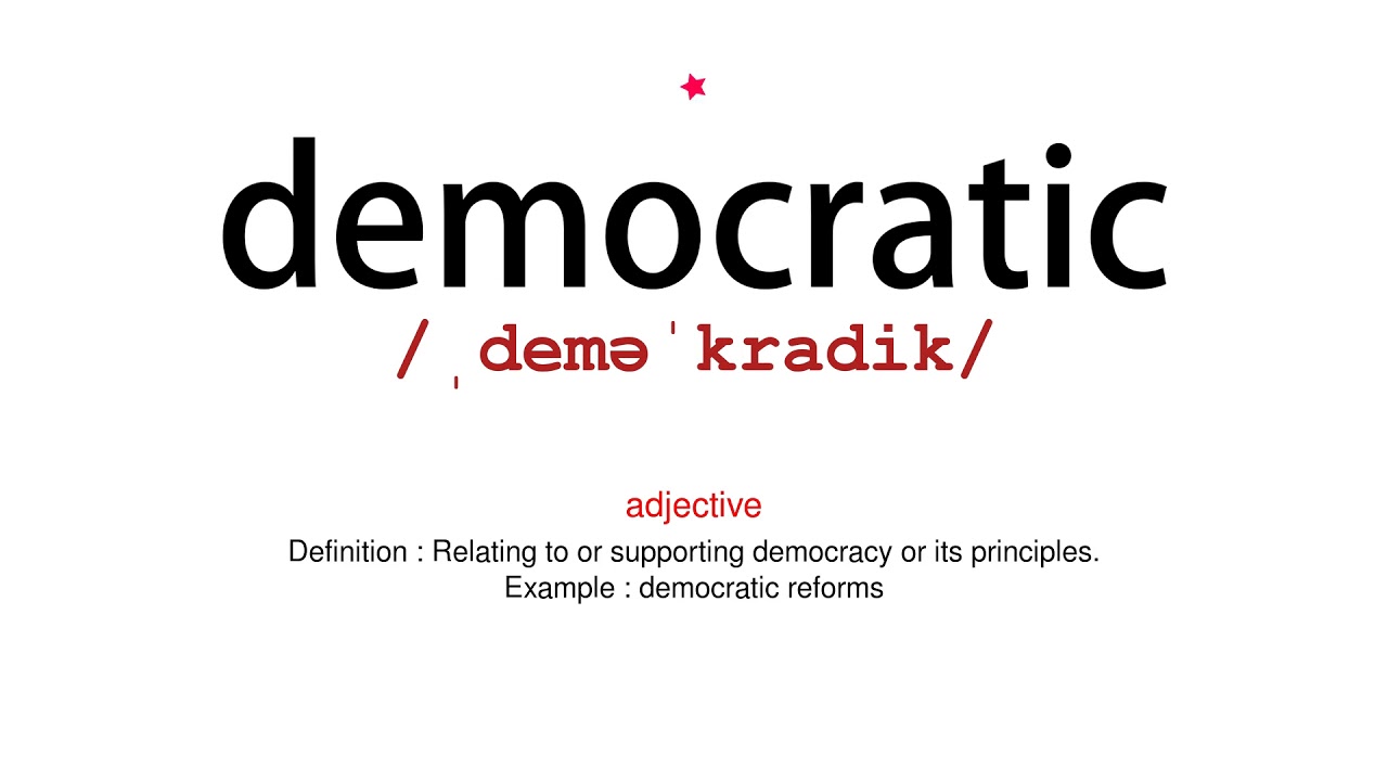 How to pronounce democratic - Vocab Today - YouTube