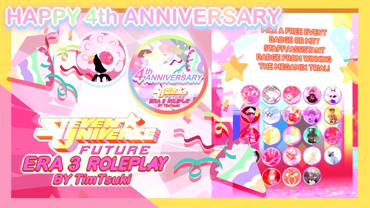 4th Anniversary of the Game UPDATE! 🎉| Steven Universe Future: Era 3 RP ...