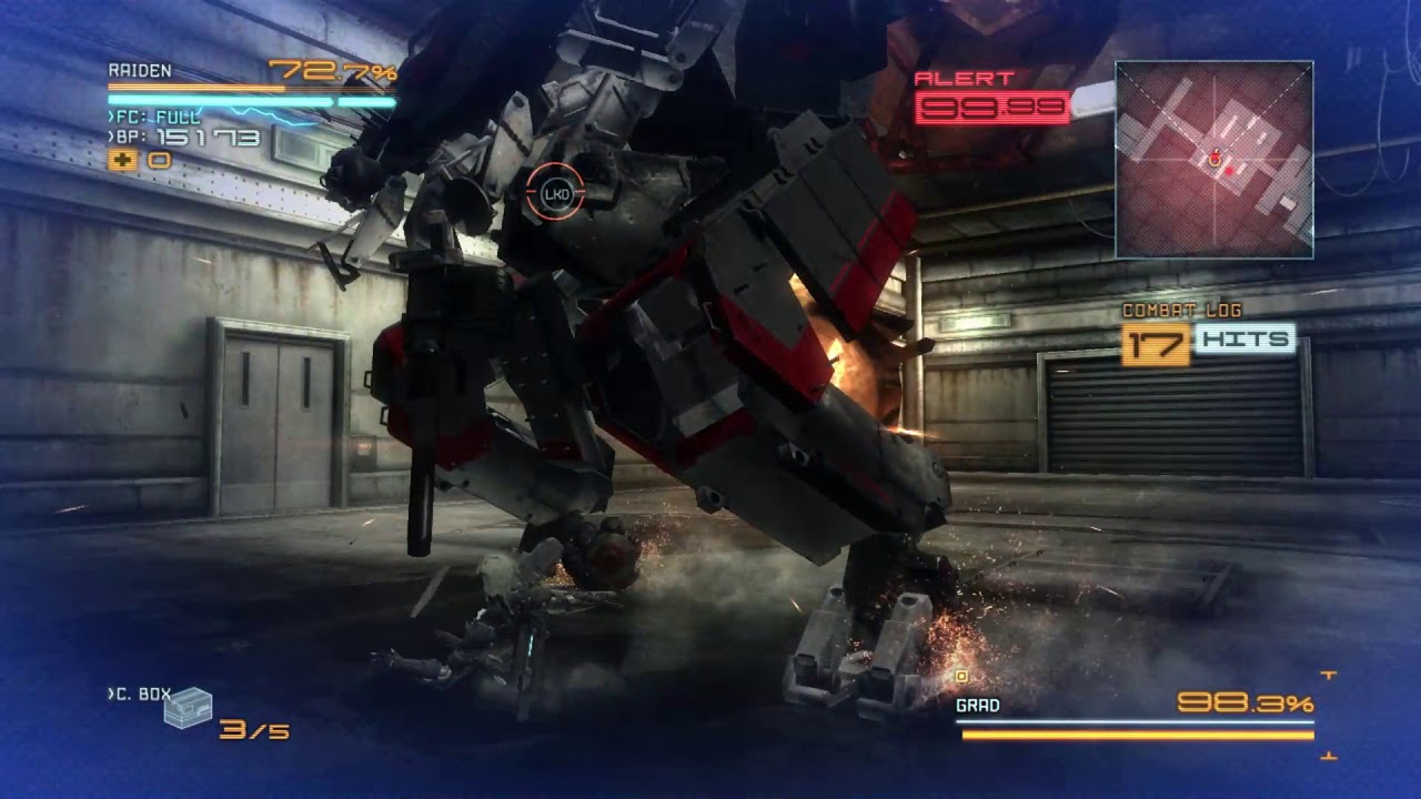 Metal Gear Revengeance: Metal Gear Grad boss fight, Very Hard, New Game ...