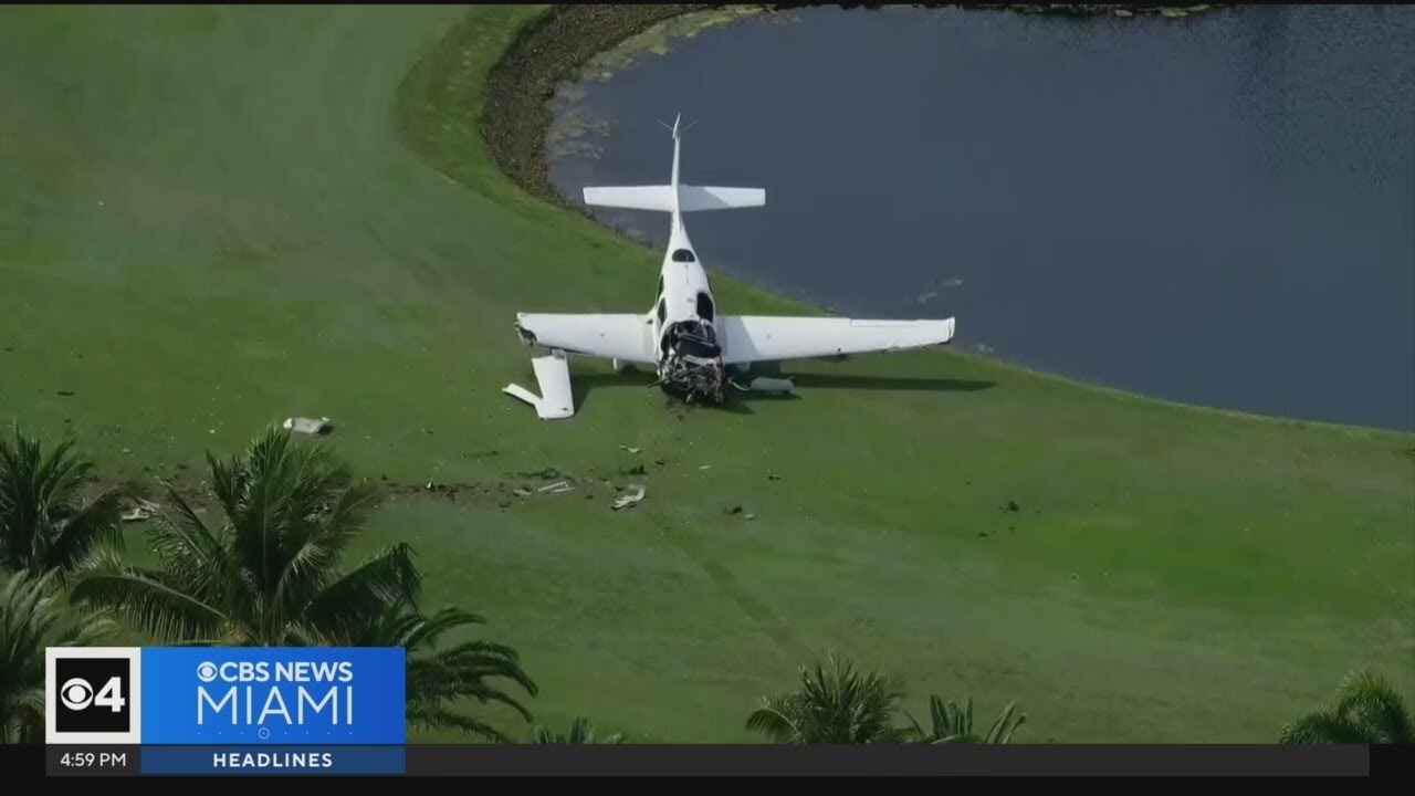 Man injured after small plane crashes on Florida Keys golf course - YouTube