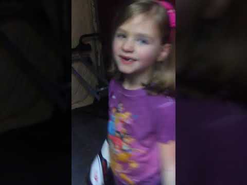 5 year girl boxing with dad