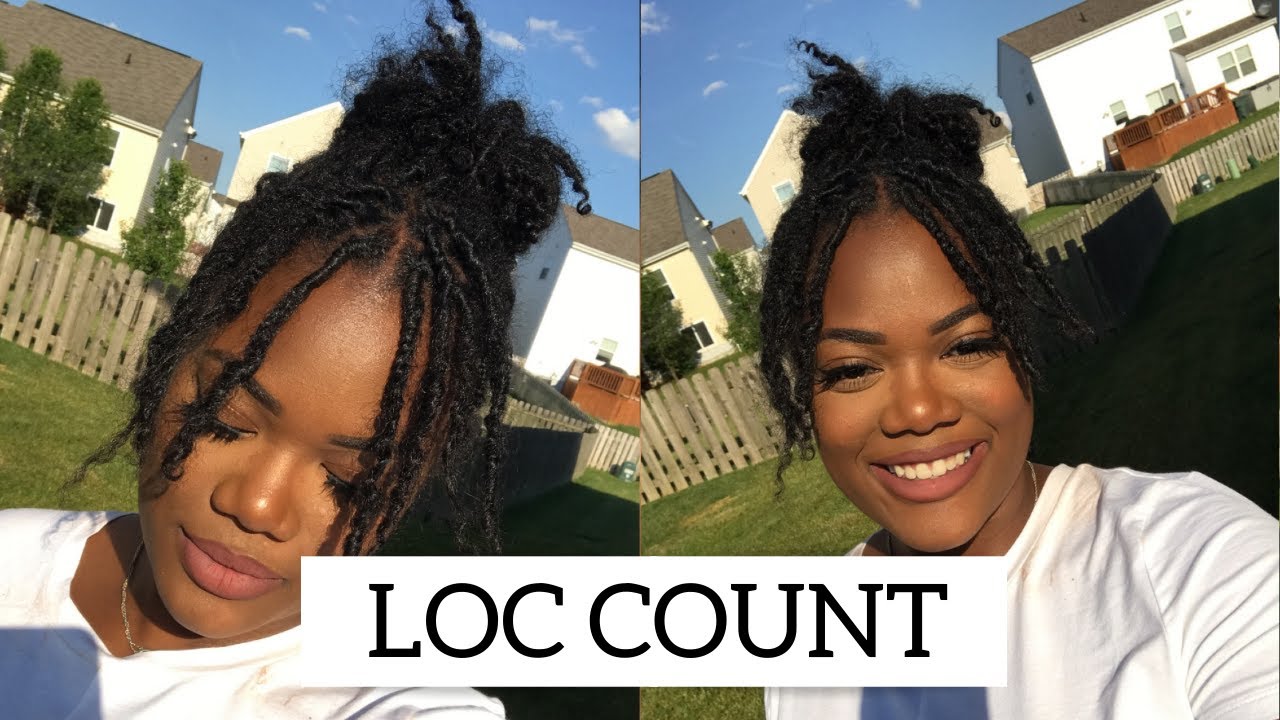 How Many Locs Do I Have?? I Finally Counted! || LOC JOURNEY - YouTube