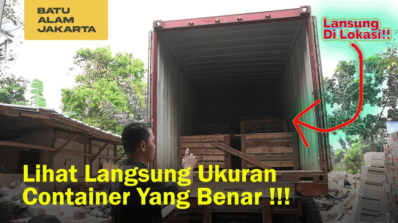Review Langsung Spesifikasi Container 20" | Ekspor Batu Alam - YouTube