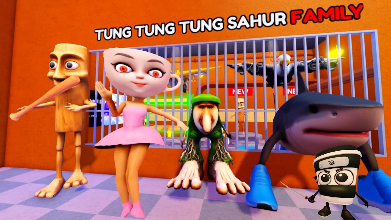 TUNG TUNG SAHUR FAMILY PRISON RUN! - YouTube