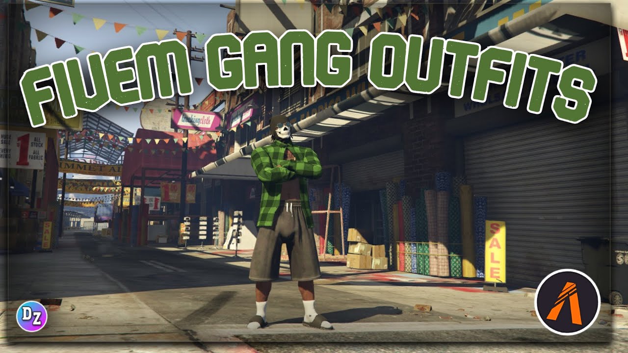 GREEN FiveM Gang Outfits Tutorial (unive) - YouTube