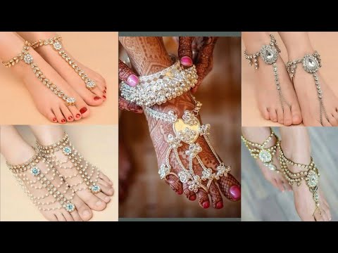 Latest Bridal Payal Designs || Bride Anklets || Silver Payal Anklets ...