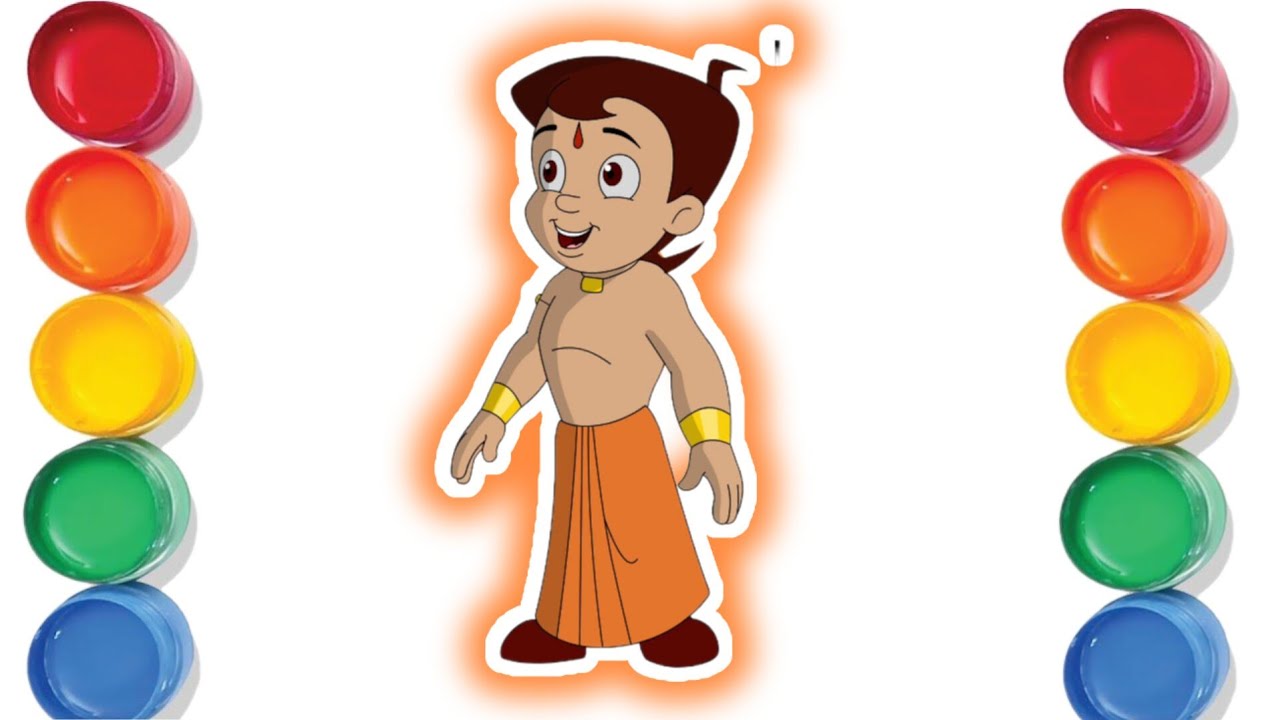 how to draw chhota bheem cartoon for kids | chota bheem drawing easy ...