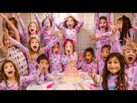 Everleigh's Giant Birthday Party Sleepover With 15 Girls!!!