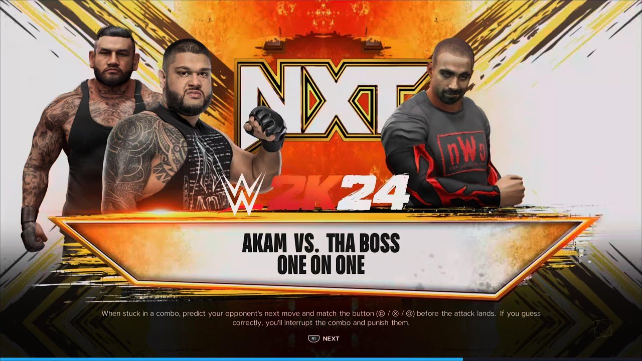 THA BOSS VS AKAM NXT April 23, 2024 WWE 2K24 - YouTube