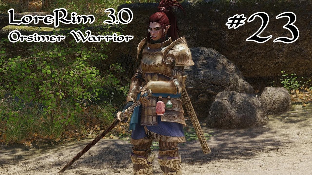LoreRim 3.0 (4000+ mods Ultra Preset) Orsimer Warrior Part 23 - Paarthurnax & Elder Scrolls (MQ ...