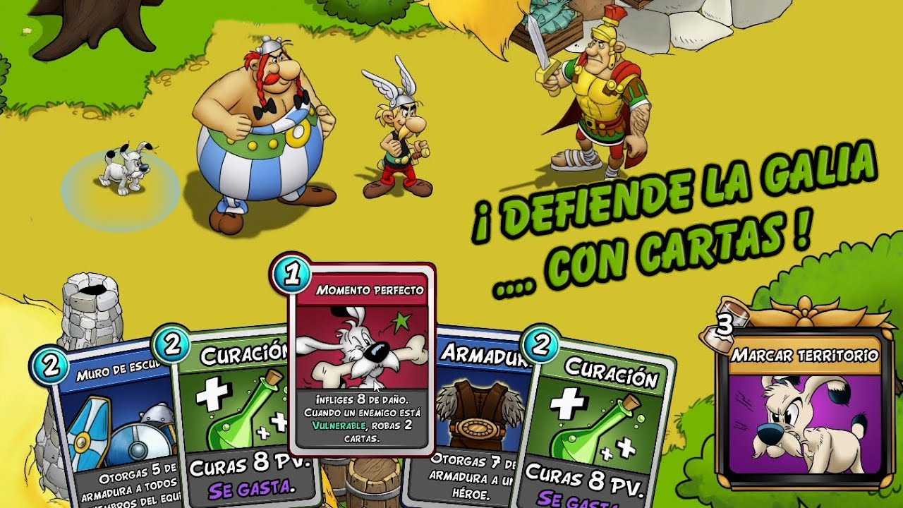 ASTERIX & OBELIX HEROES #1 DEFIENDE LA ALDEA GALA ... ¡CON CARTAS ...