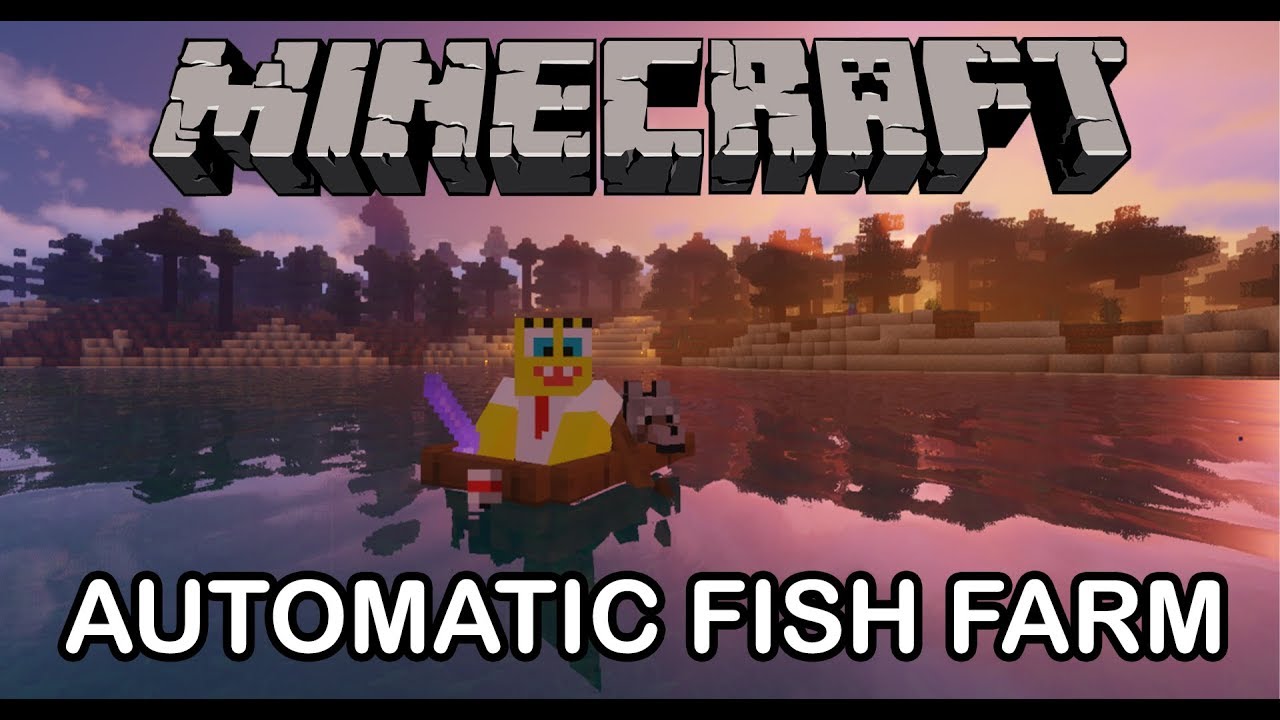 MINECRAFT HOW TO MAKE AFK FISH FARM IN 5 MINUTES - YouTube