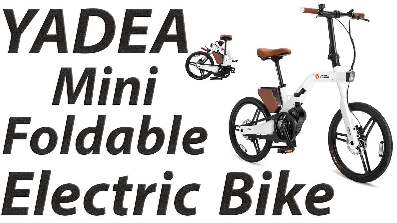 YADEA Innovator Lightweight Mini Foldable Electric Bike - YouTube