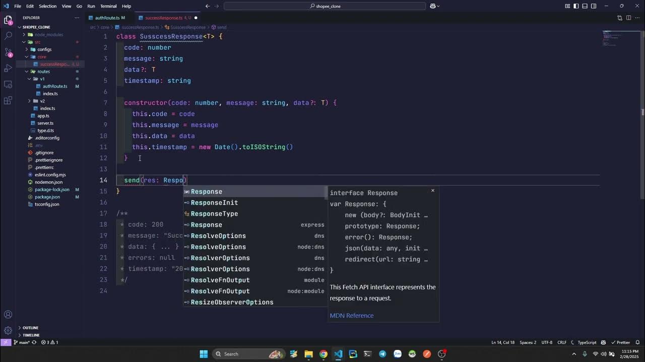 [Tự học NodeJS ExpressJS Typescript] Bài 4: Response Serialization chuẩn hóa reponse data - YouTube