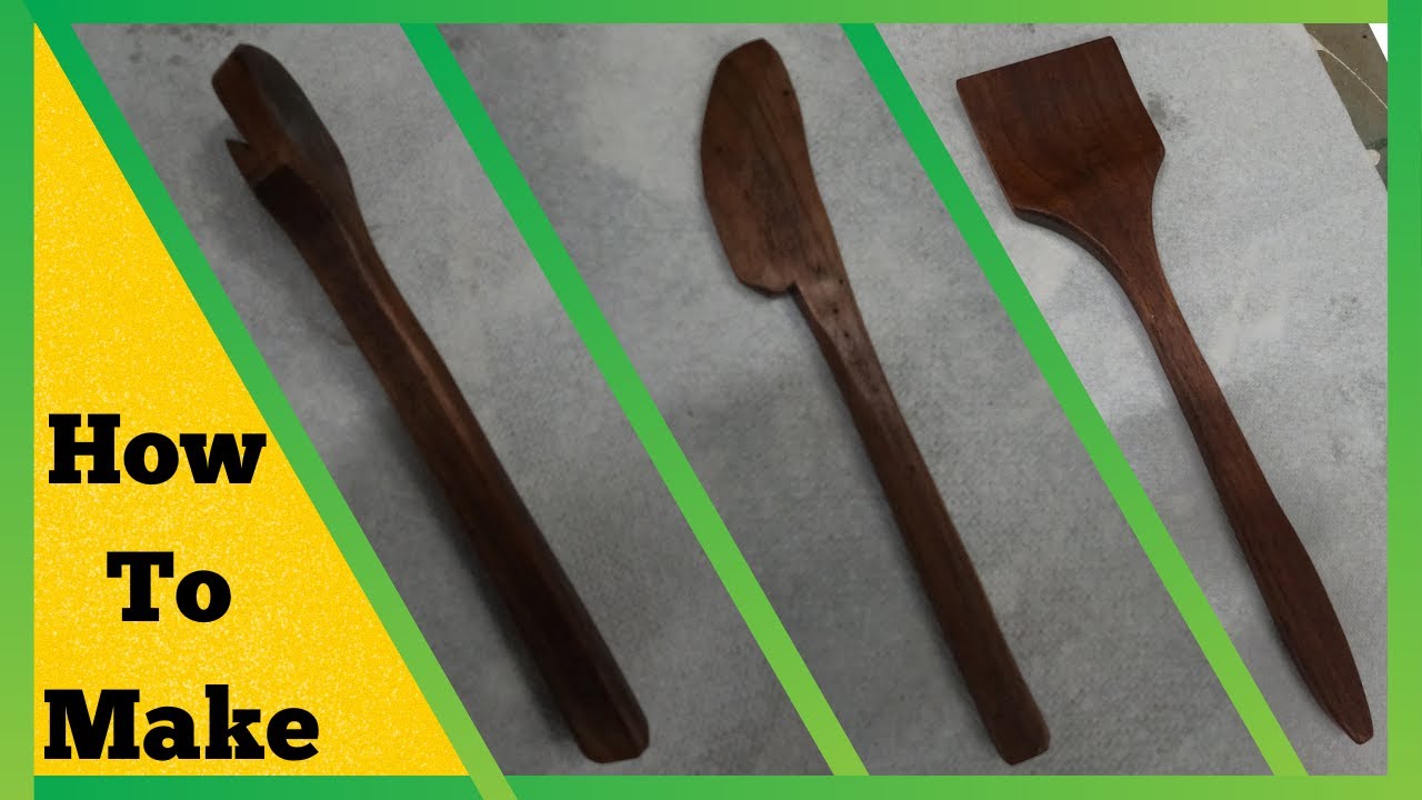 How to make Black Walnut kitchen utensils! | Barndo Family - YouTube