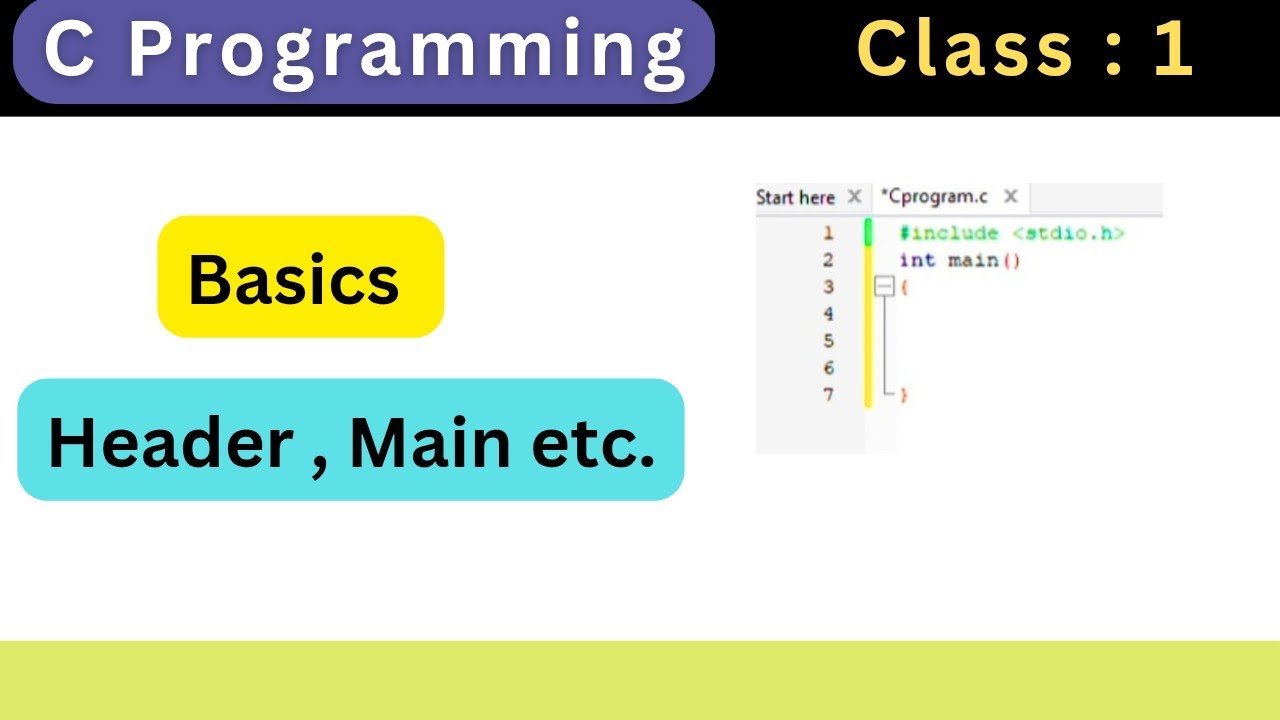 C Programming Class 1 C Program Basic Coding Code Blocks 3766