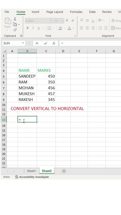 How To Convert Vertical Data Into Horizontal Computeracademy Exceltech Hkcl Smartphone