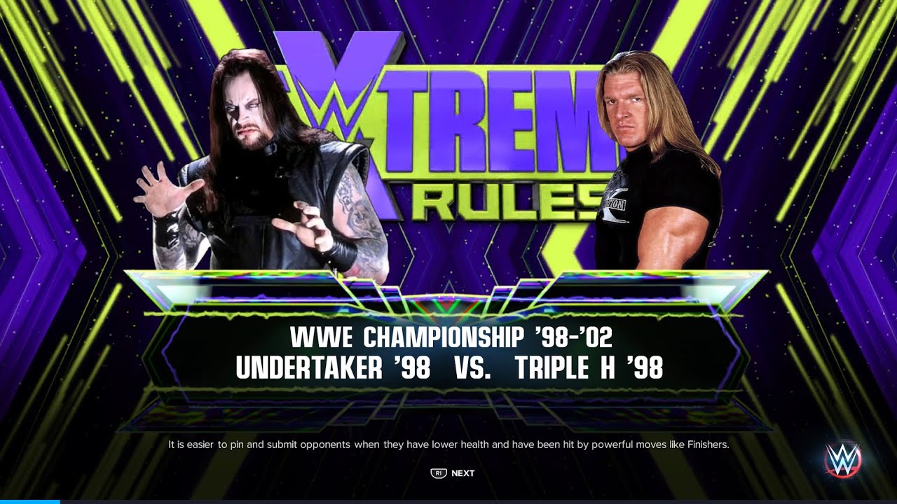 WWE 2k23 PS5 The Undertaker 98 vs. Triple H 98 - YouTube