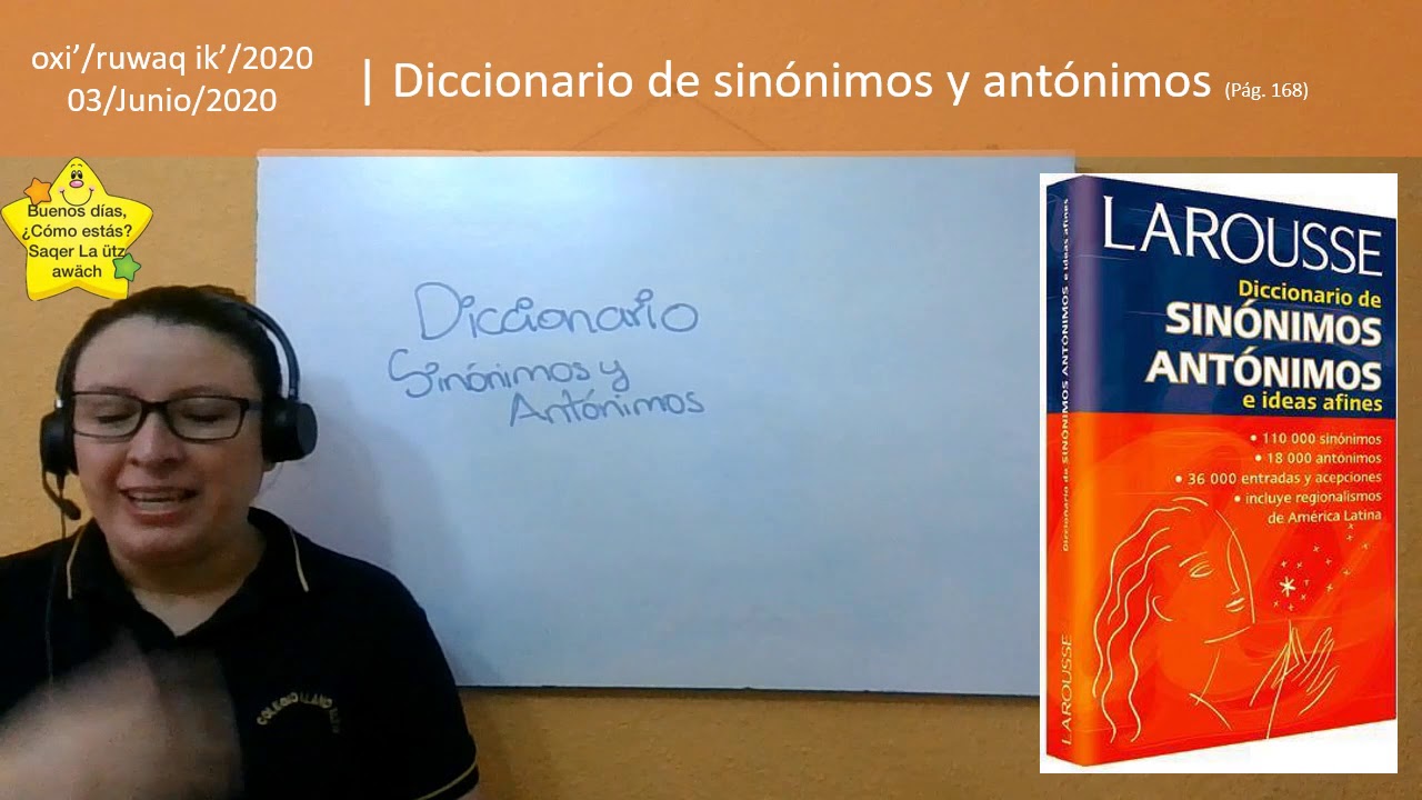 Junio 03 Diccionario de sinonimos y antonimos - YouTube