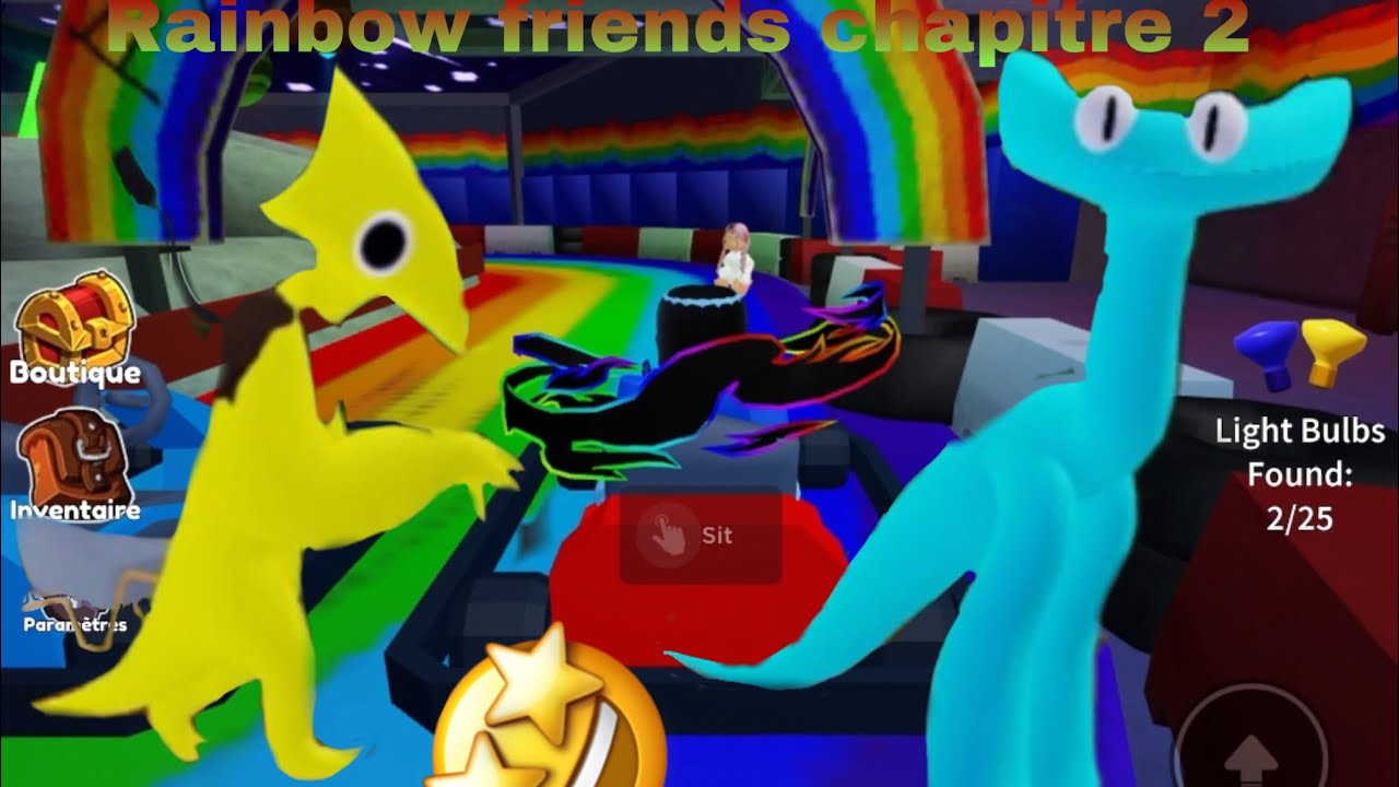 Rainbow friends chapitre 2 il est super cool 👍🏻 (je suis mort à la fin😓 ...