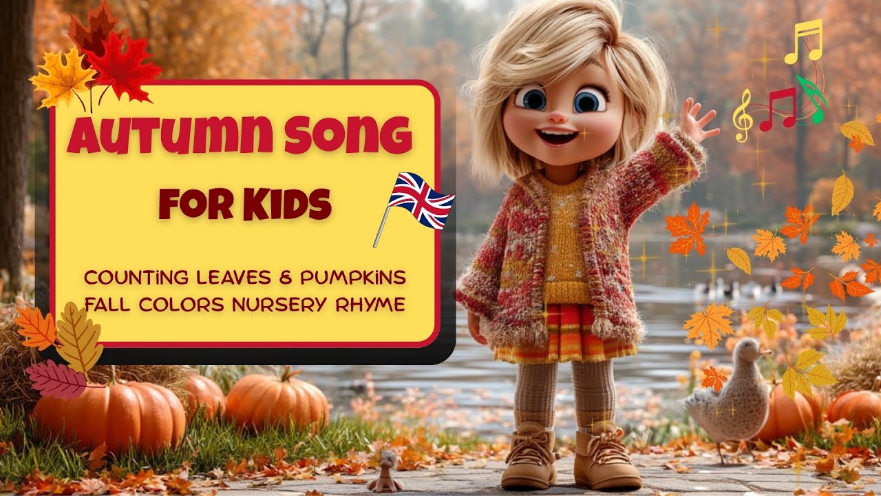 Autumn Song for Kids | Counting Leaves & Pumpkins | Fall Colors Nursery ...