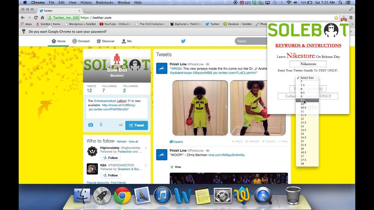 Nike + Twitter Bot - Nike.com AddToCart + Twitter API BOT - YouTube