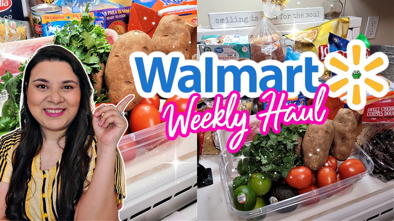 1 Week Walmart Grocery Haul | Wal-Mart Haul - YouTube