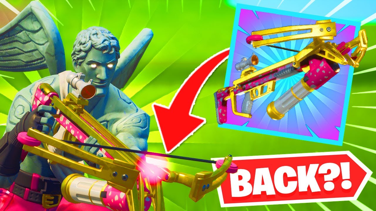 Cupid's Crossbow is BACK in Fortnite?! - YouTube