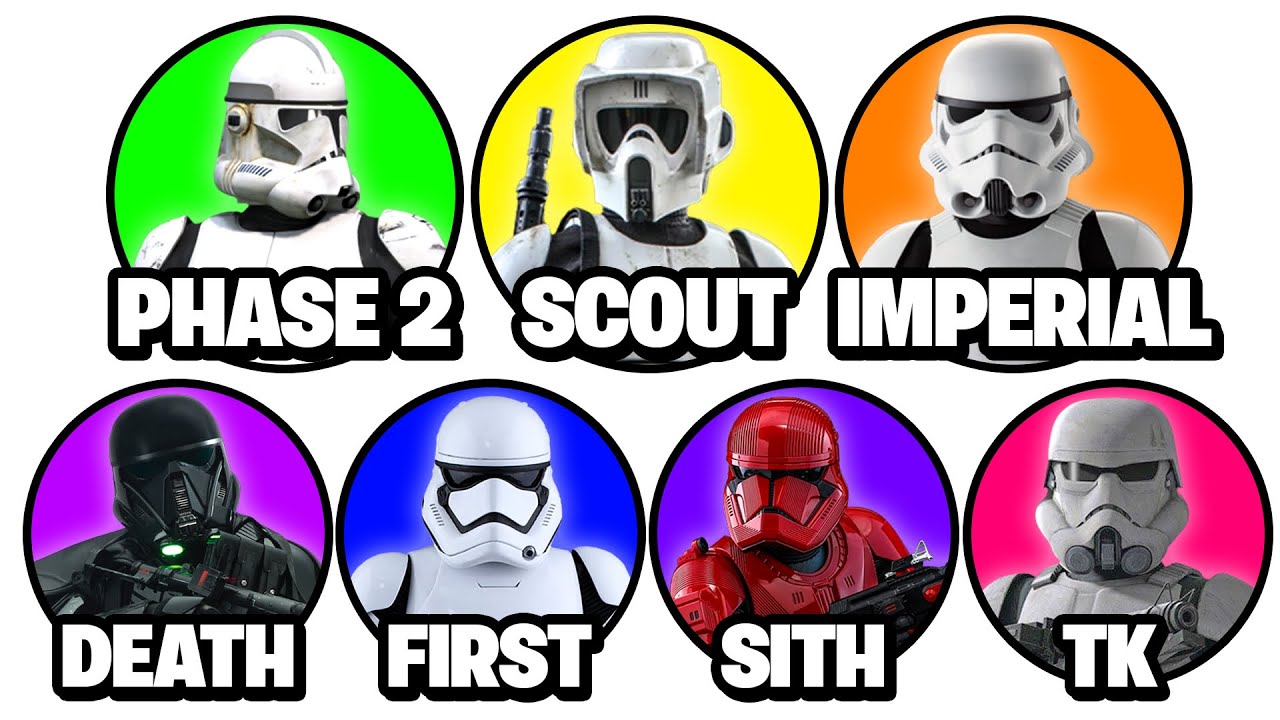 Every Storm Trooper Type Explained In 8 Minutes - YouTube