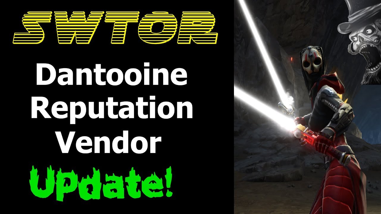 SWTOR NEWS - Dantooine Reputation Vendor Update! - YouTube