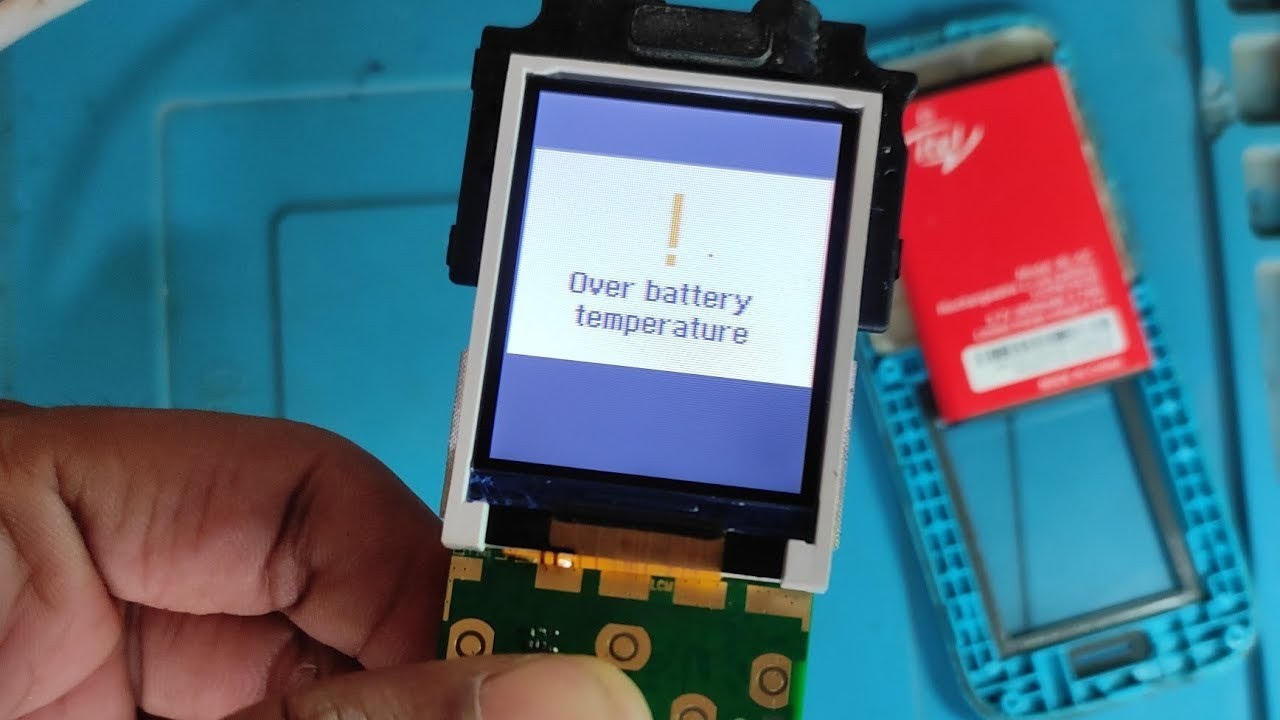 how to iTel it2165 over battery temperature problem solution - YouTube
