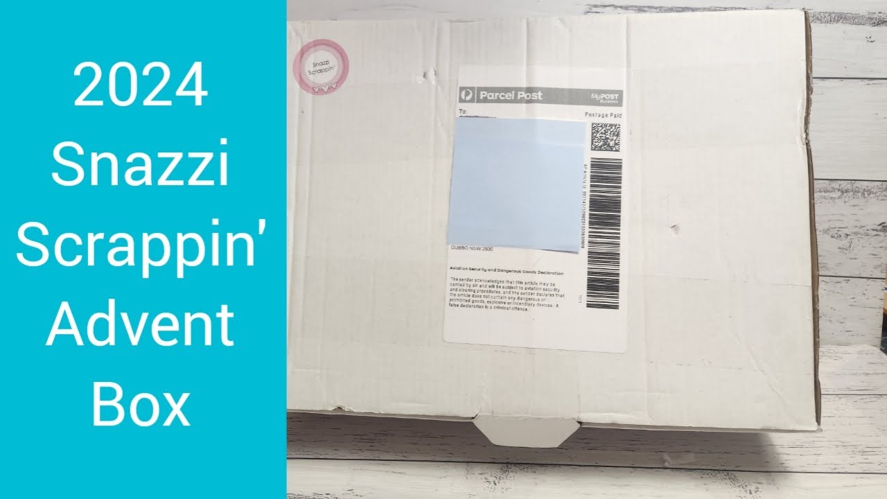 Snazzi Scrappin 2024 Advent Box day 3 - YouTube