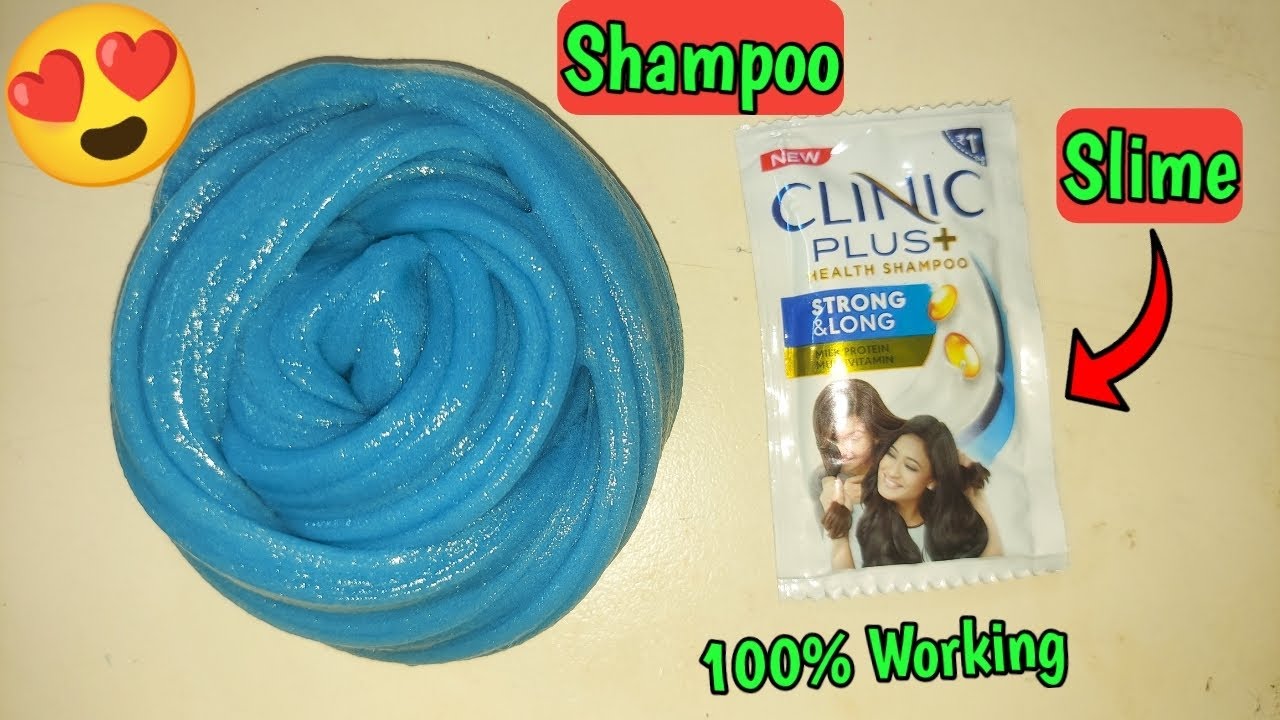 How to make slime with shampoo l How to make slime at home with shampoo ...