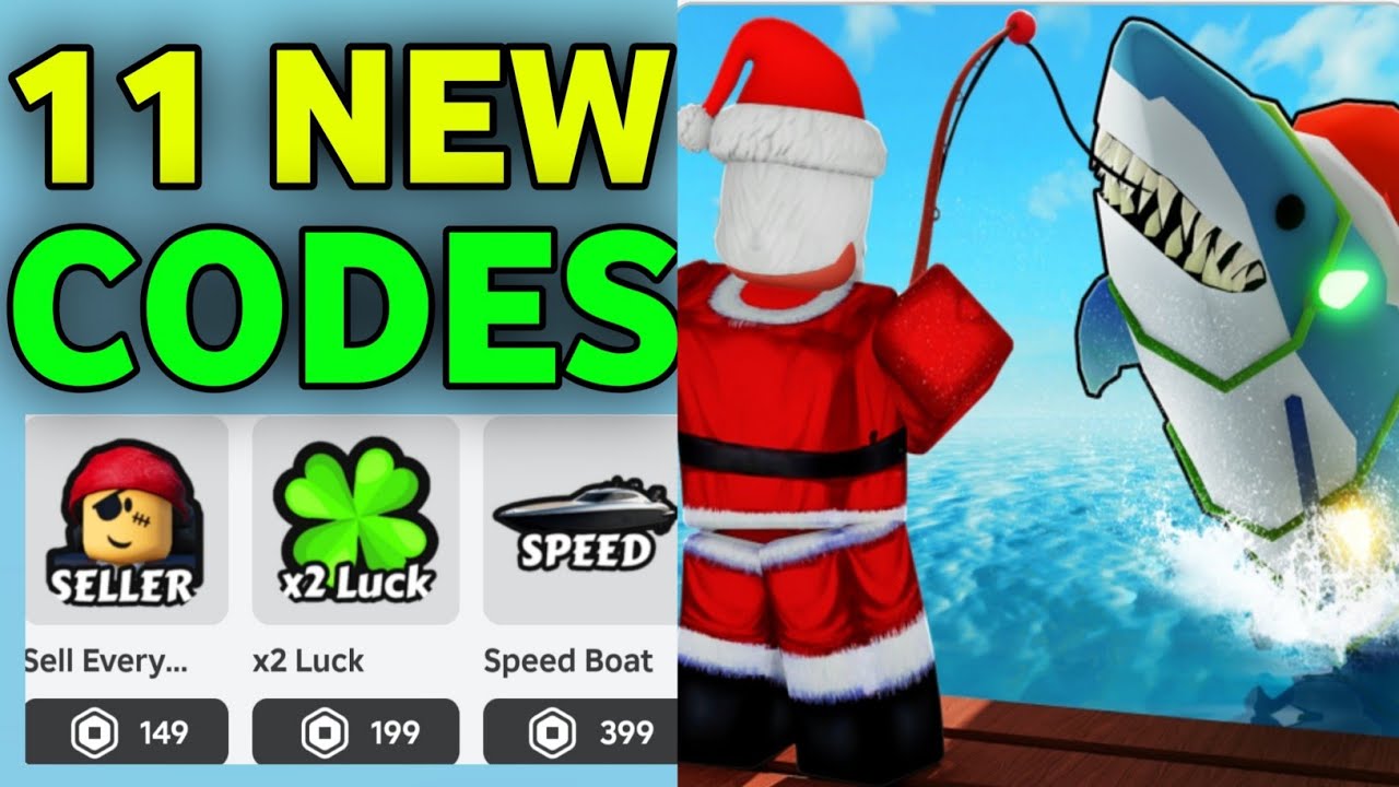 CHRISTMAS🎄GO FISHING ROBLOX CODES 2024 - GO FISHING CODES 2024 [ROBLOX ...