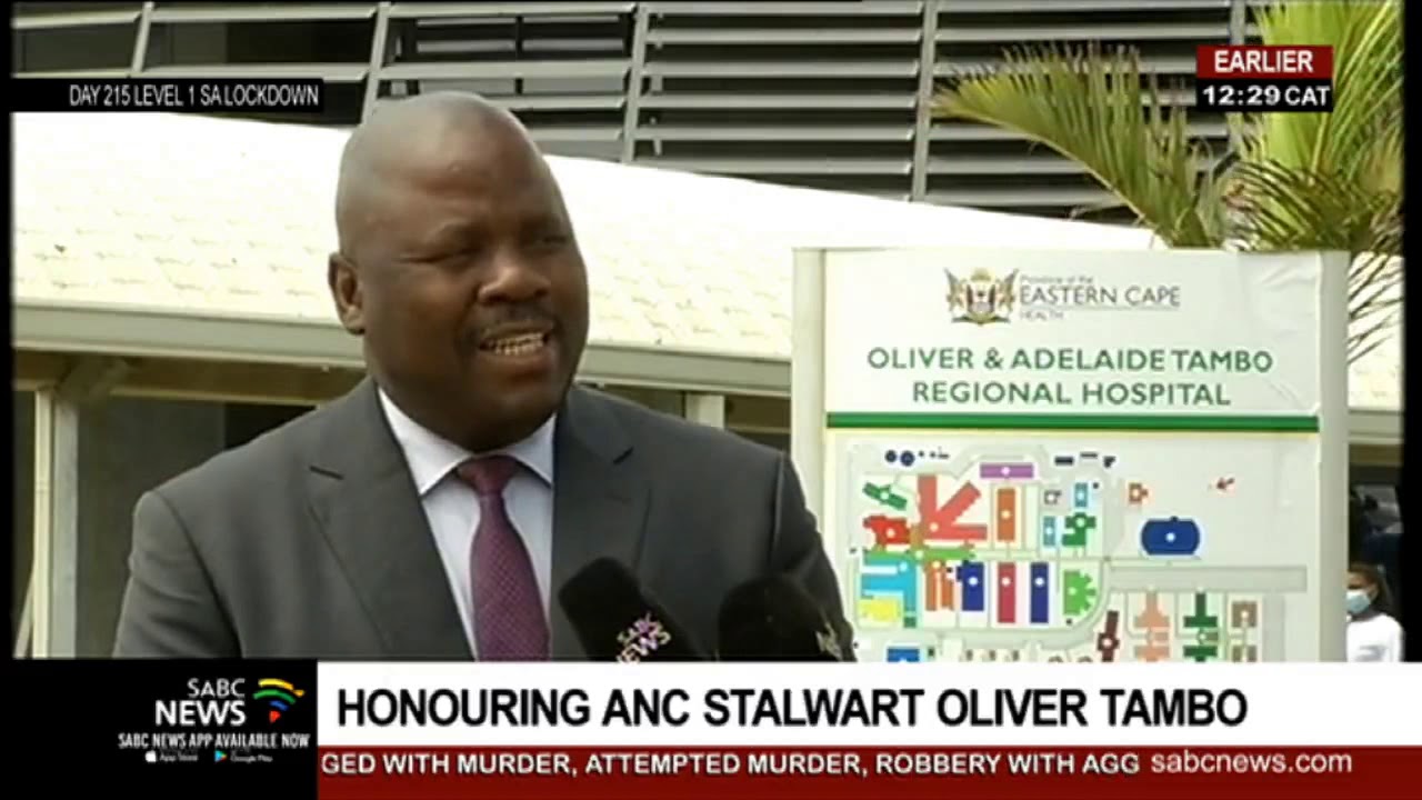Oliver Tambo | St Patrick's Hospital renamed Oliver and Adelaide Tambo ...