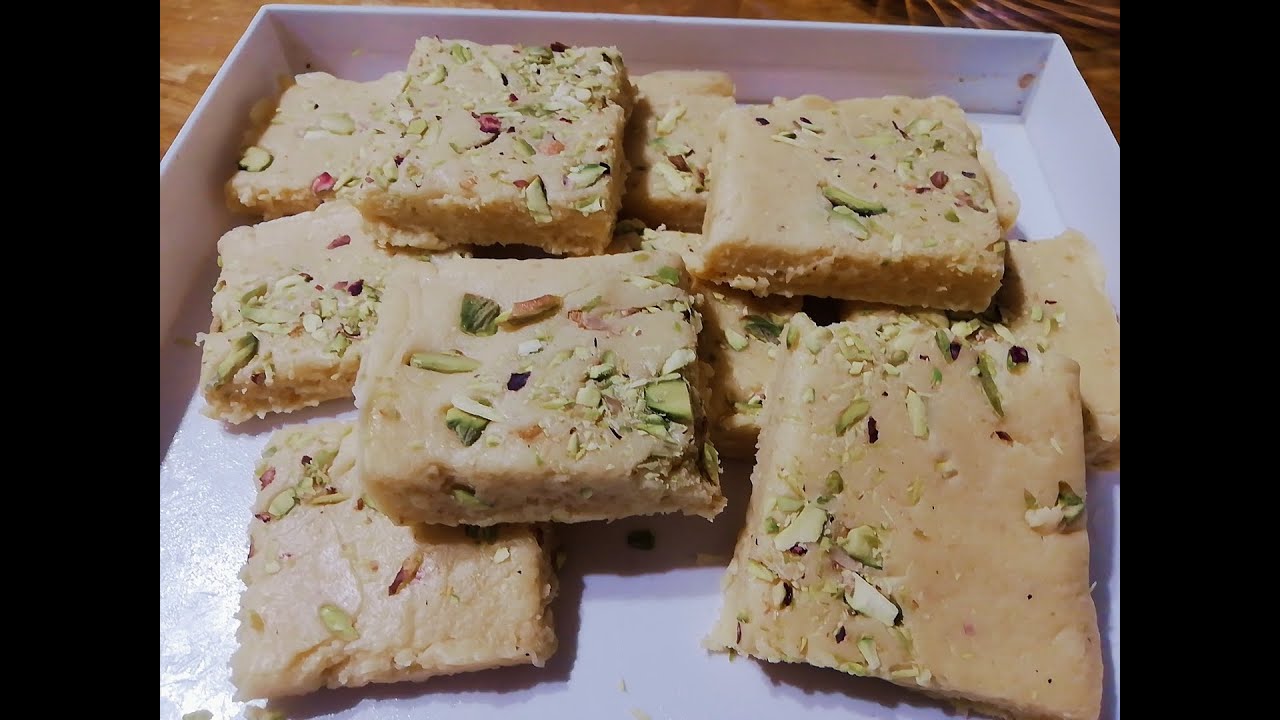 दूध की बर्फी रेसिपी| Milk Barfi Recipe|How to make barfi|Milk Cake ...