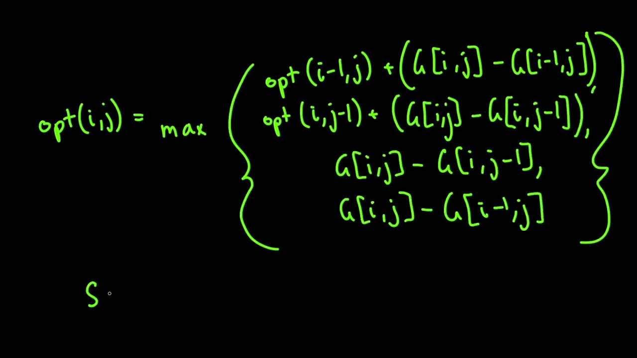 Maximum Difference Score in a Grid (LeetCode Q3148) - YouTube