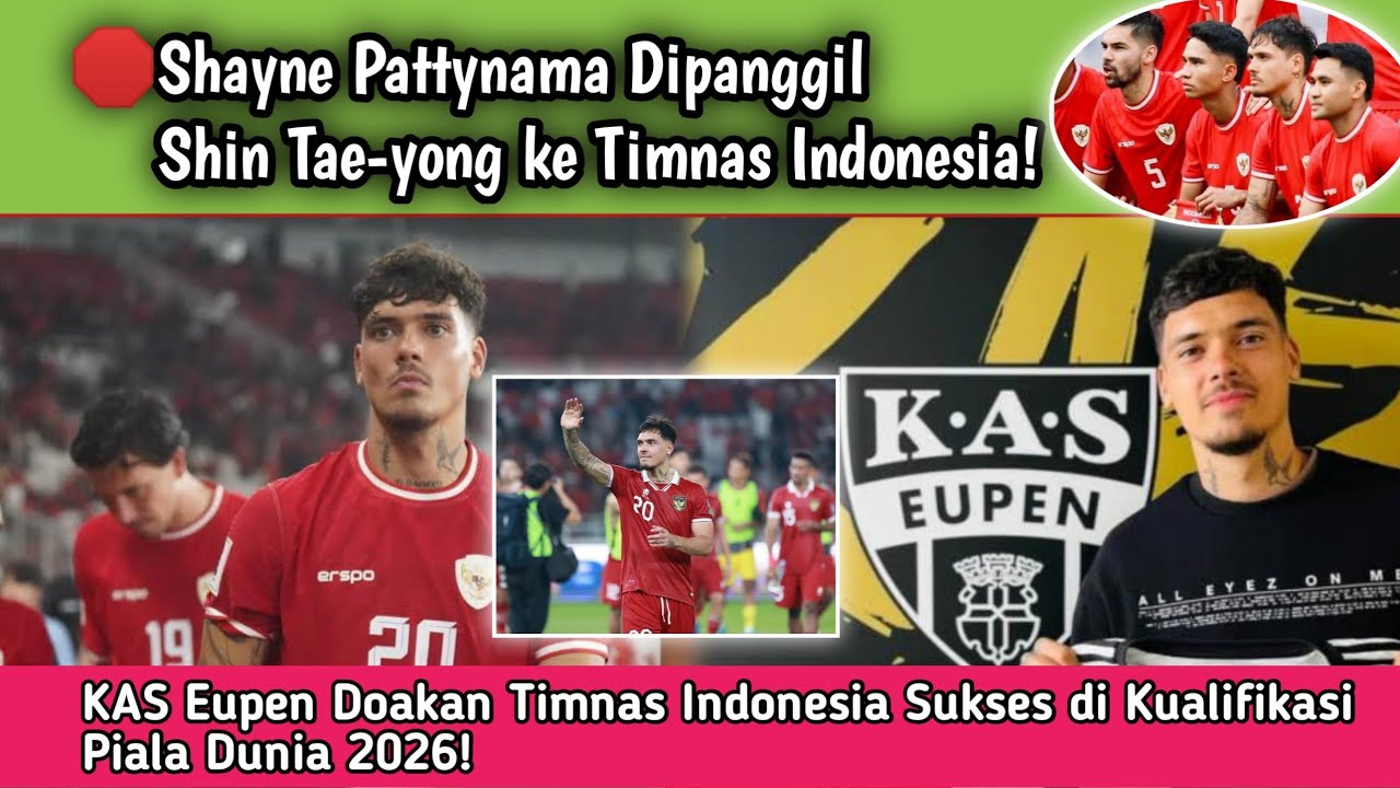 Shayne Pattinama Di Panggil Timnas, KAS Eupen Doakan Timnas Sukses ...
