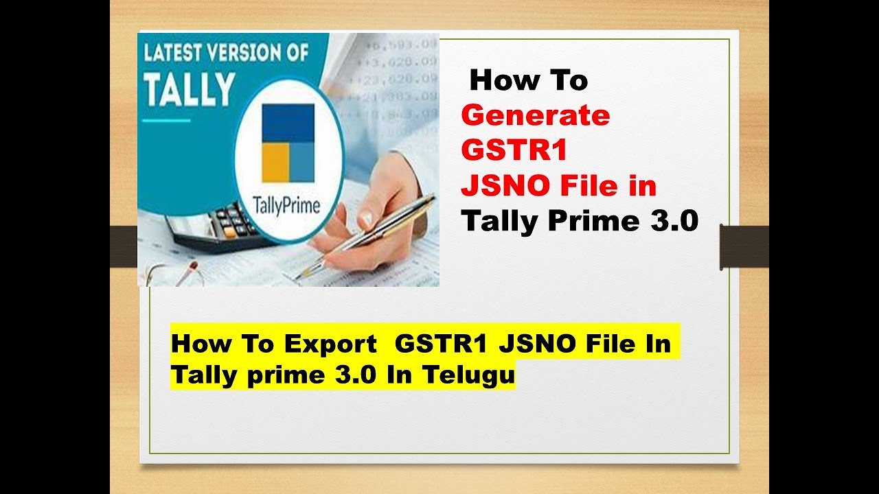 How To Create Export GSTR1 JSNO File In Tally Prime 3 0 In Telugu how-to-create-export-gstr1-jsno-file-in-tally-prime-3-0-in-telugu