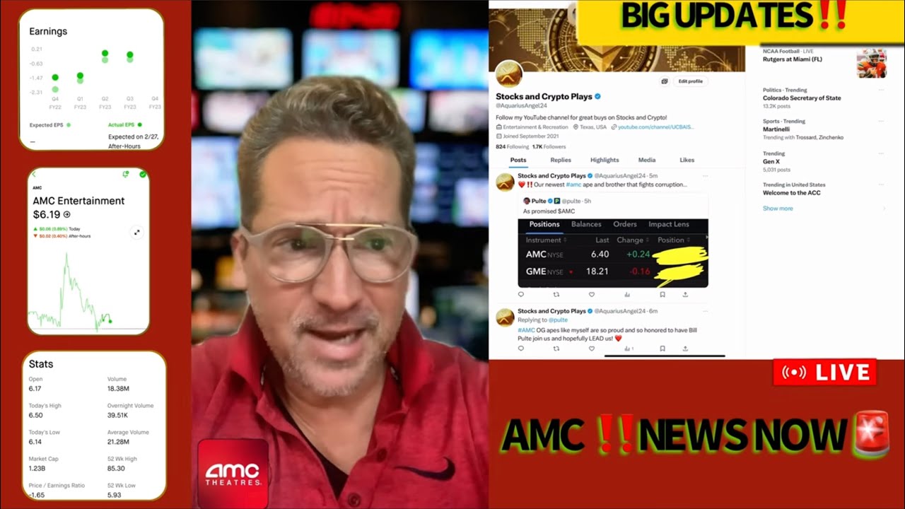 AMC‼️ UPDATE ON NEW POWER INVESTOR🚨 BILL PULTE☝️ - YouTube