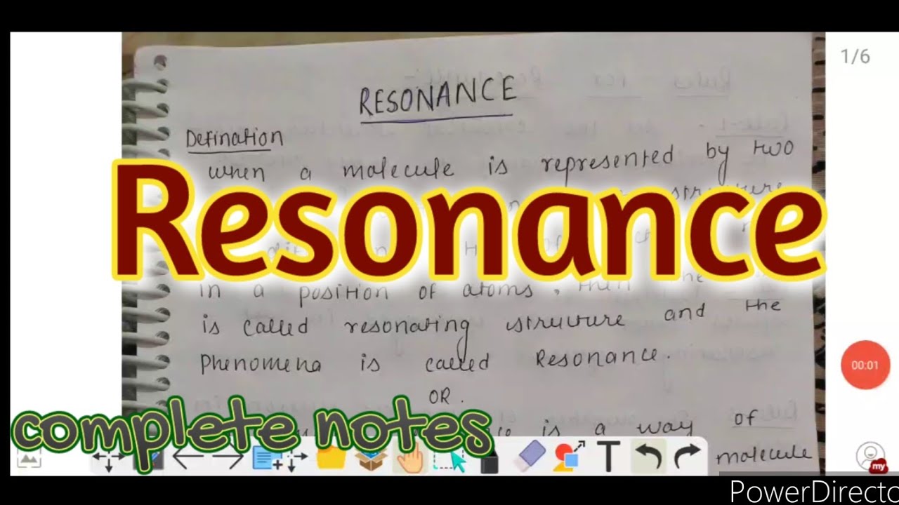 Resonance| Nature of bonding in organic molecules| complete notes| MSc ...