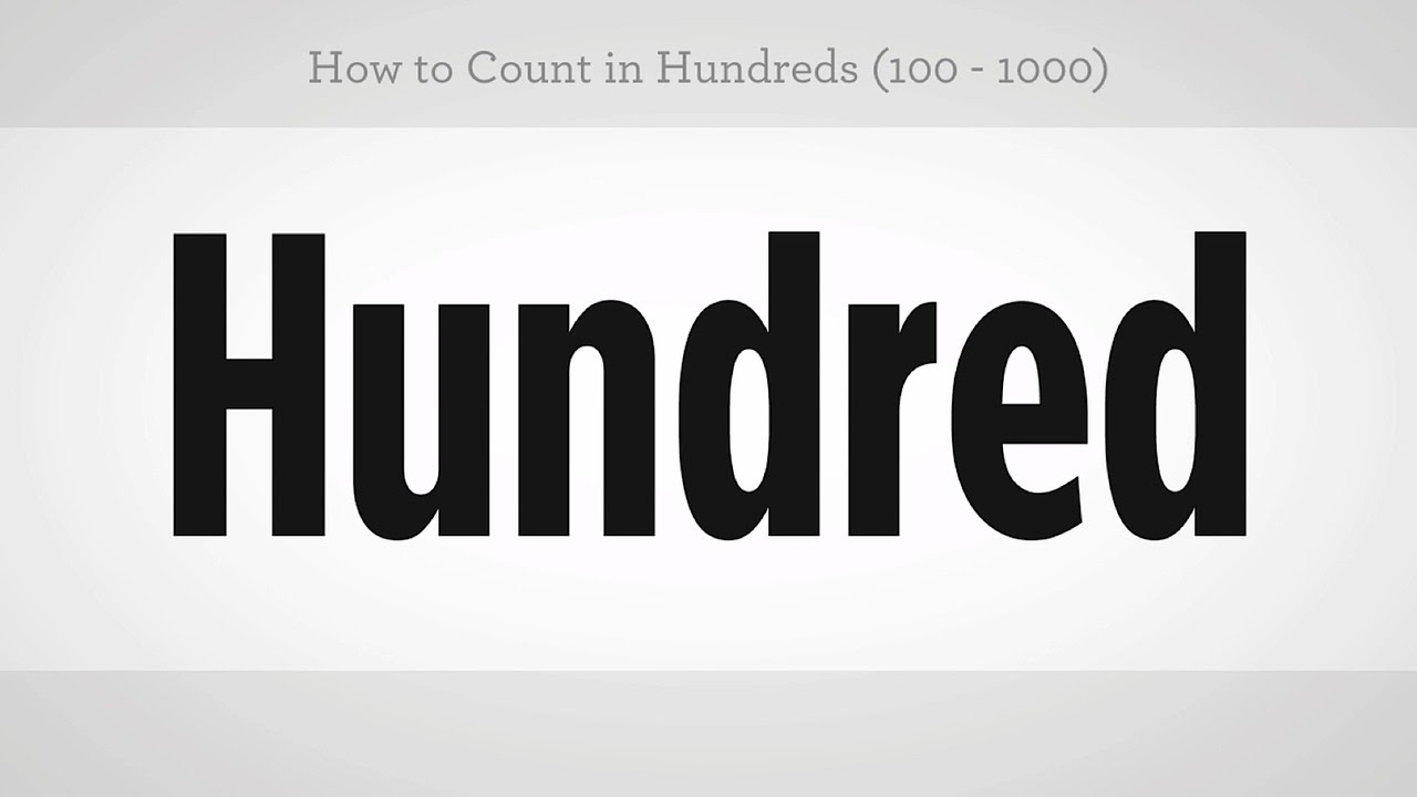 How to Count in Hundreds | Mandarin Chinese - YouTube