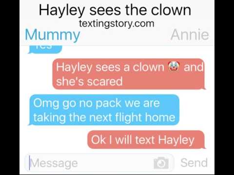Hayley sees the clown part 1 - YouTube
