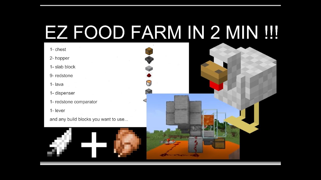 SIMPLE 1.17 AFK CHICKEN FARM TUTORIAL | BEST INVINITE CHICKEN FARM ...