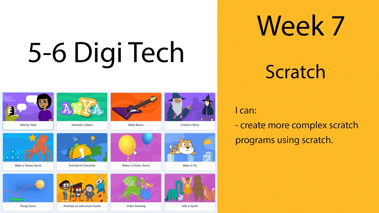 Grade 5/6 - Digital Technology - Week 7 - Scratch - YouTube