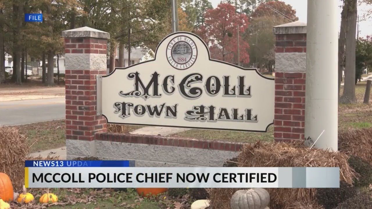 McColl police chief earns certification; brings stability to agency ...