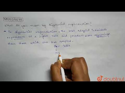 What Does Differential Reproductive Success Mean