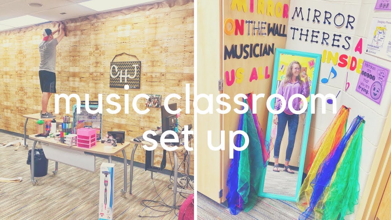 MUSIC CLASSROOM SET UP // day three + four - YouTube