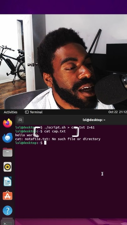 How to use stdout and stderror redirection? - YouTube