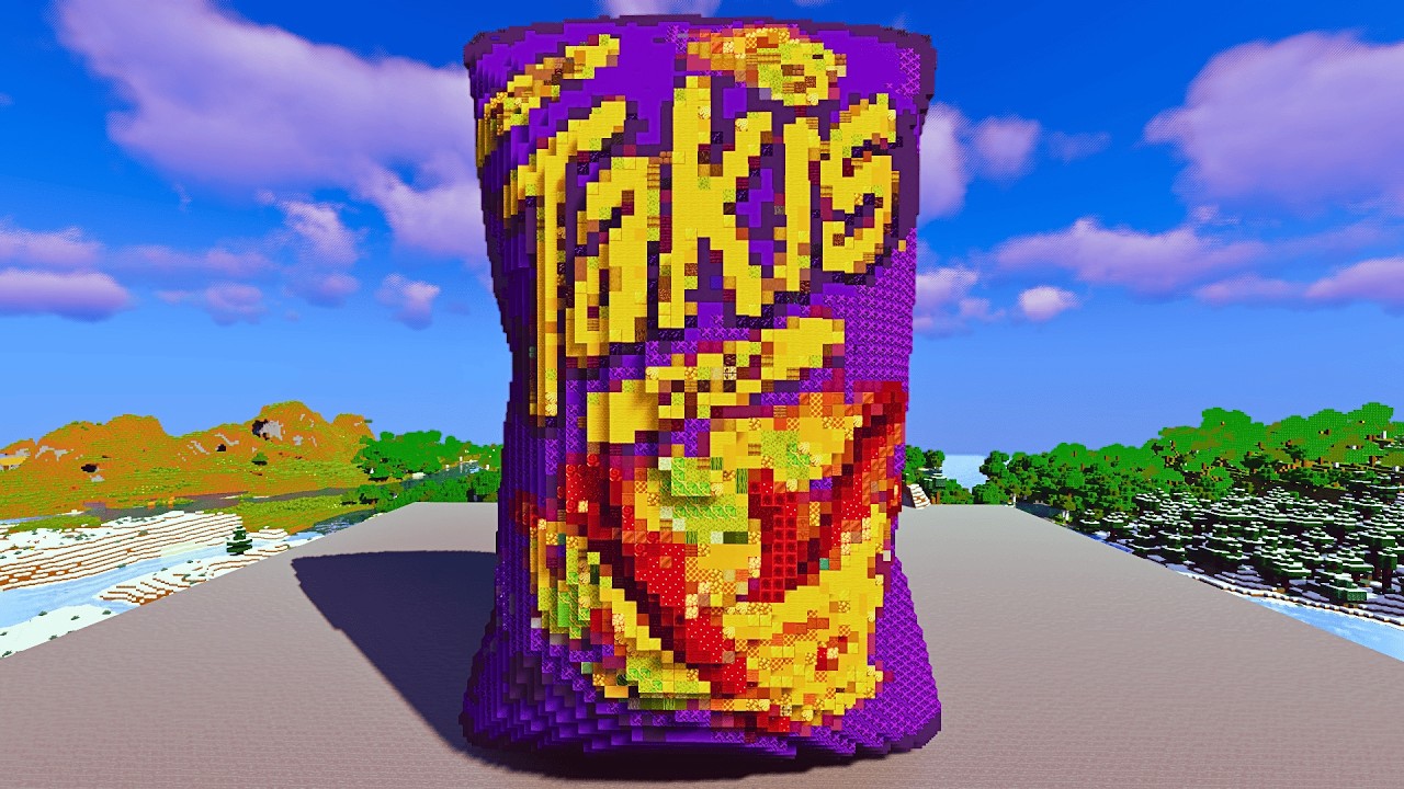 Takis | 3D Pixel Art Build | 99.1 Percent Chocolate Effects - YouTube